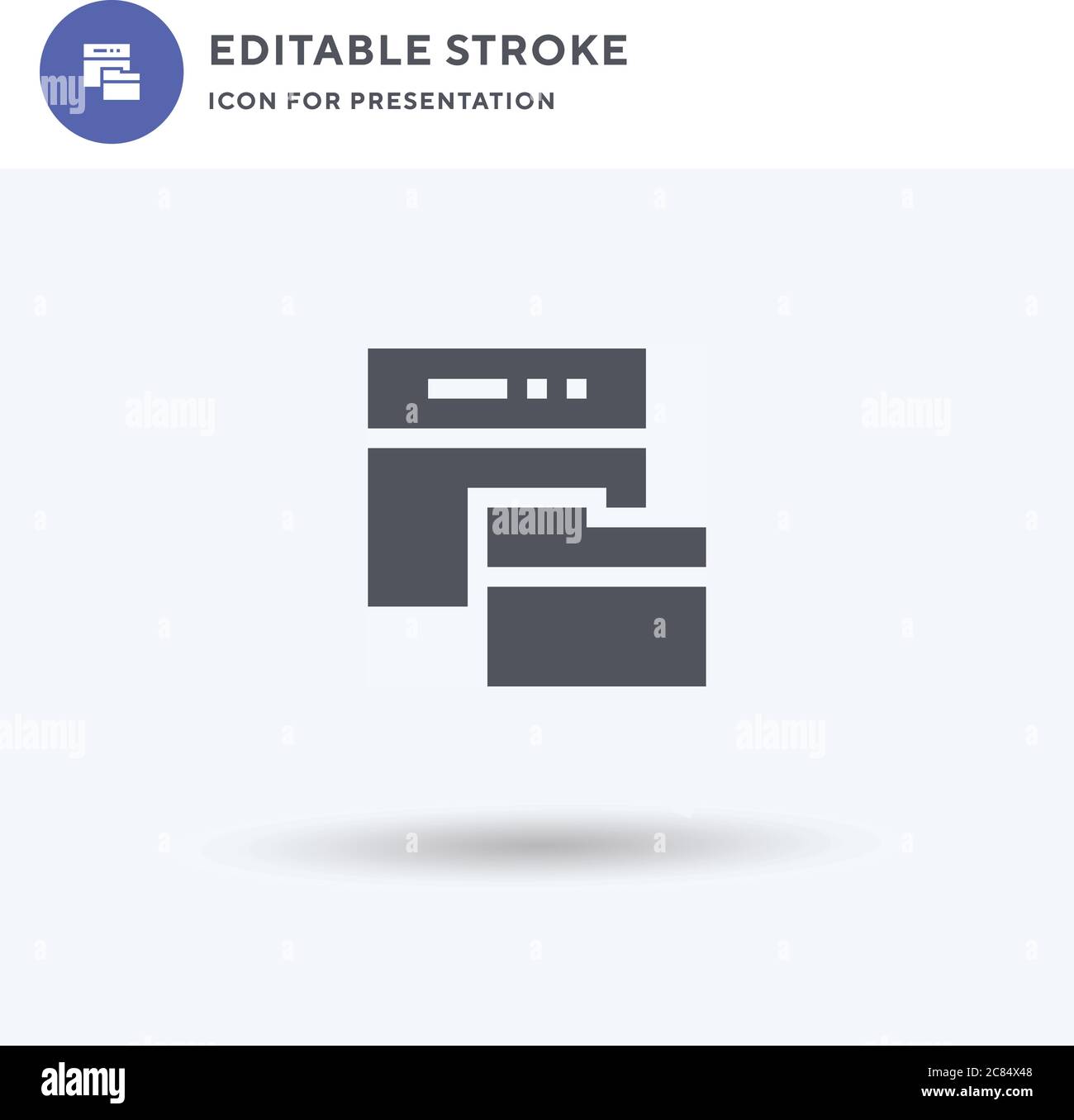 Documentation icon vector, filled flat sign, solid pictogram isolated ...