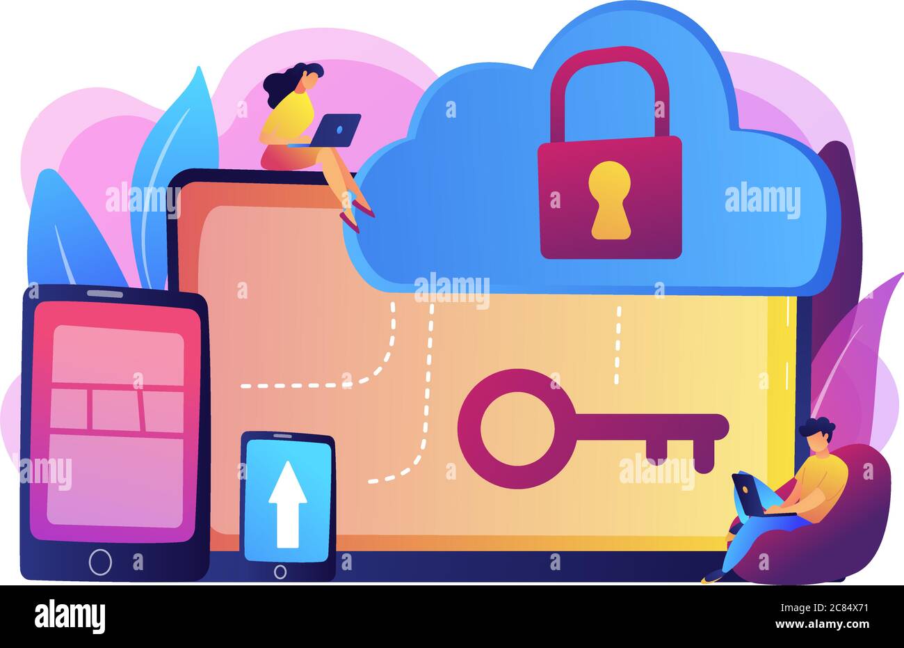Cloud computing security concept vector illustration Stock Vector Image ... Cloud computing security concept vector illustration Stock Vector Image ...