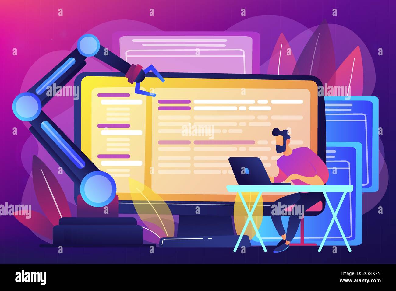 Build automation background Stock Vector Images - Alamy