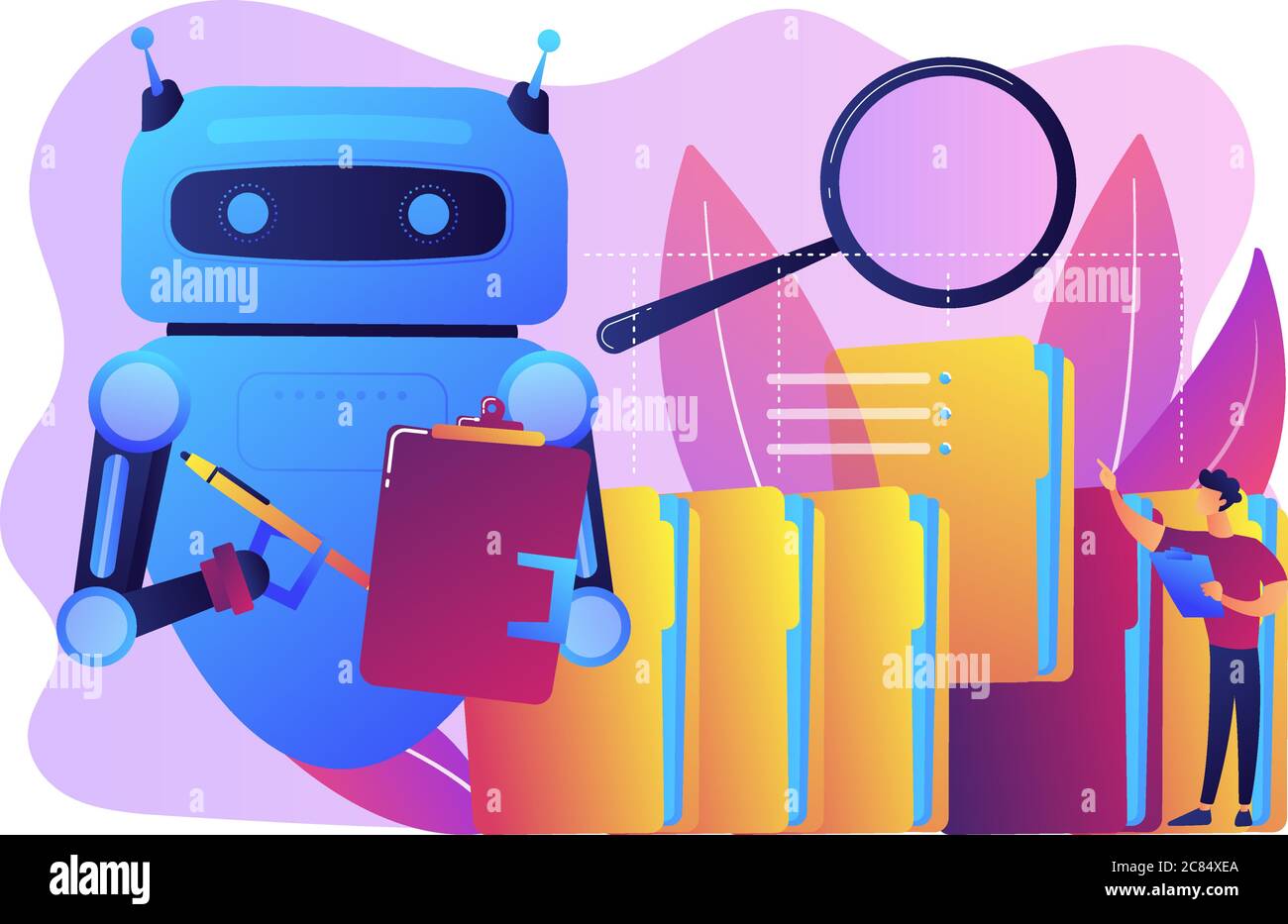 Robotic Process Automation Concept Vector Illustration Stock Vector Image And Art Alamy