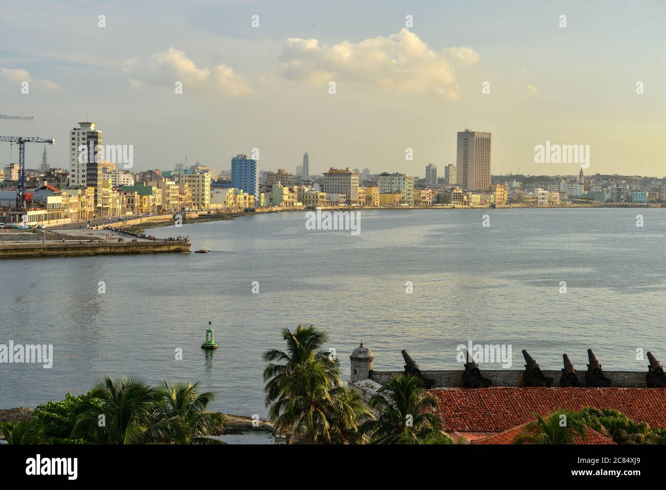 Cuba, Havana: overview of the city from the Morro Castle Stock Photo ...