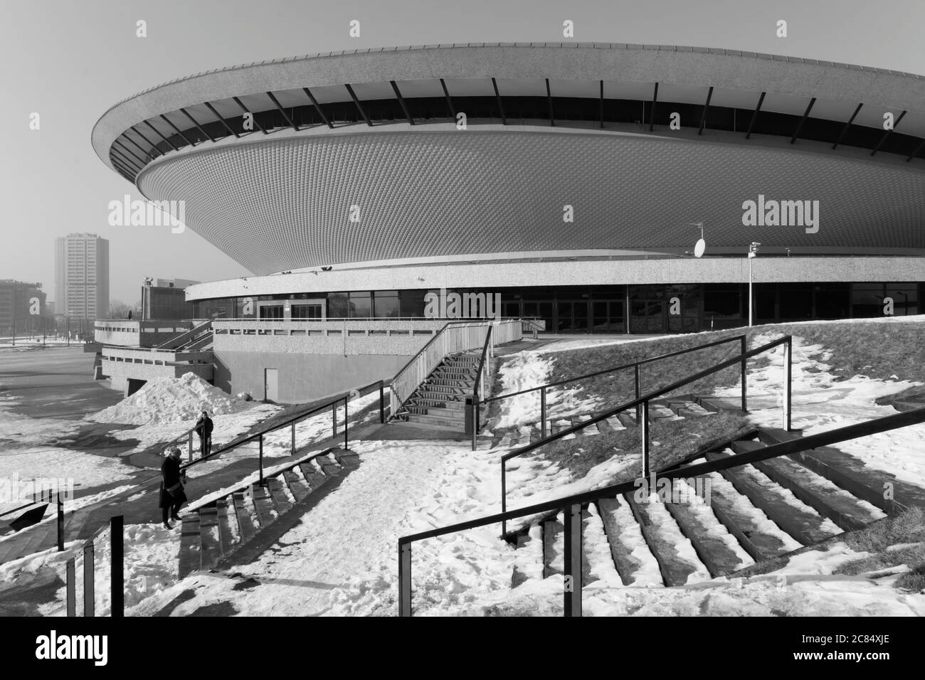Spodek Arena in winter Stock Photo - Alamy
