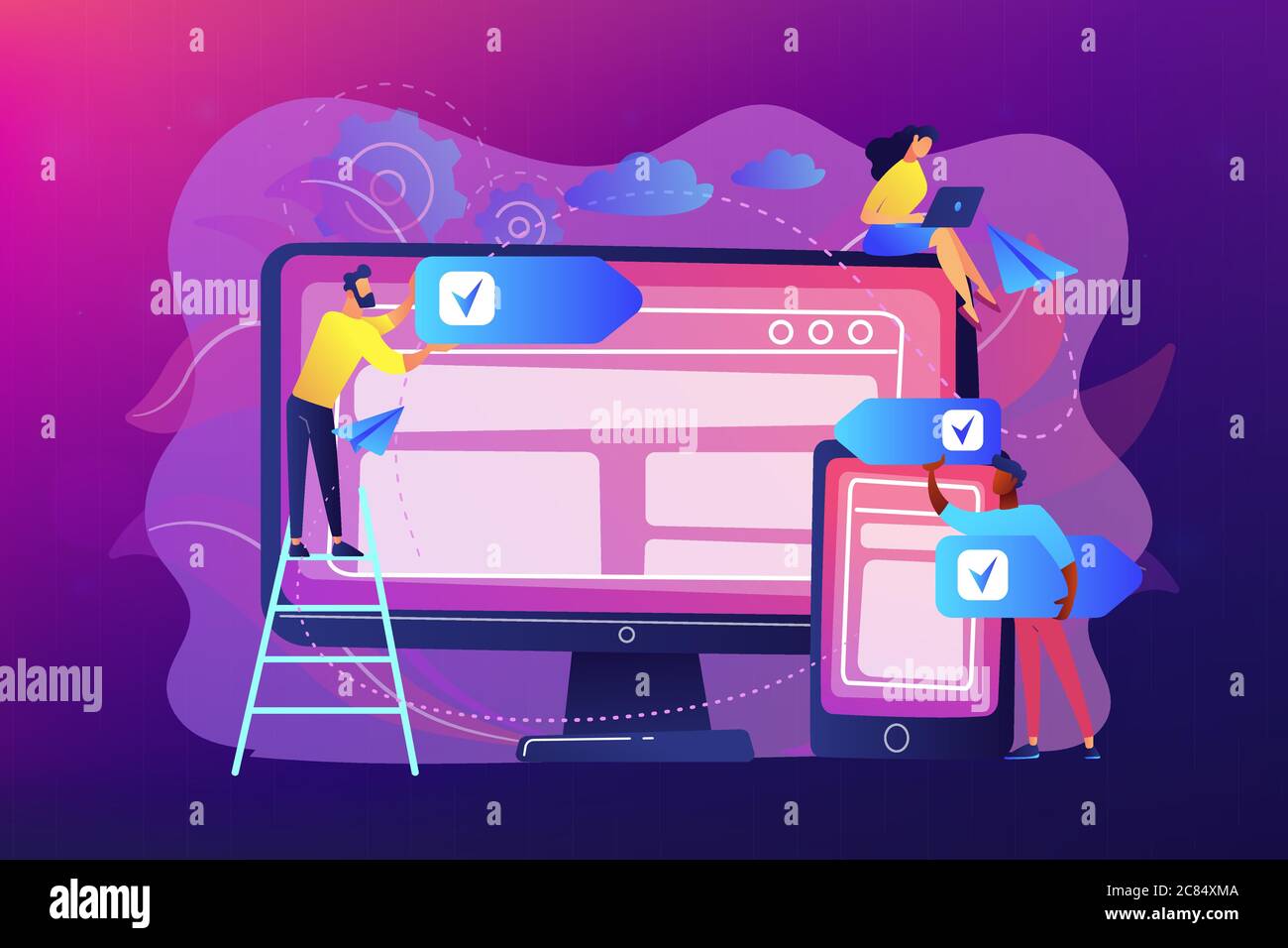 Cross-platform software concept vector illustration Stock Vector Image ...