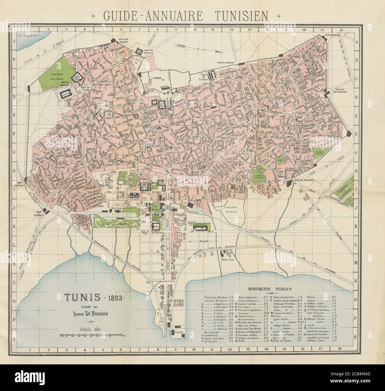 Old map of tunis hi-res stock photography and images - Alamy
