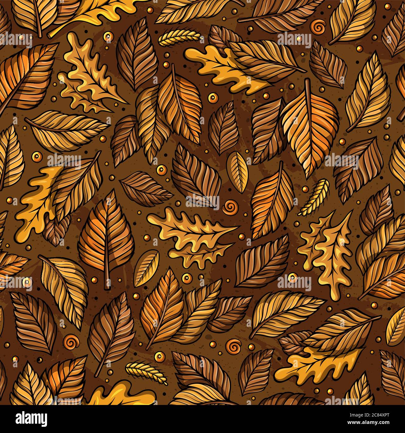 Cartoon cute hand drawn Autumn seamless pattern Stock Vector Image ... Cartoon cute hand drawn Autumn seamless pattern Stock Vector Image ...