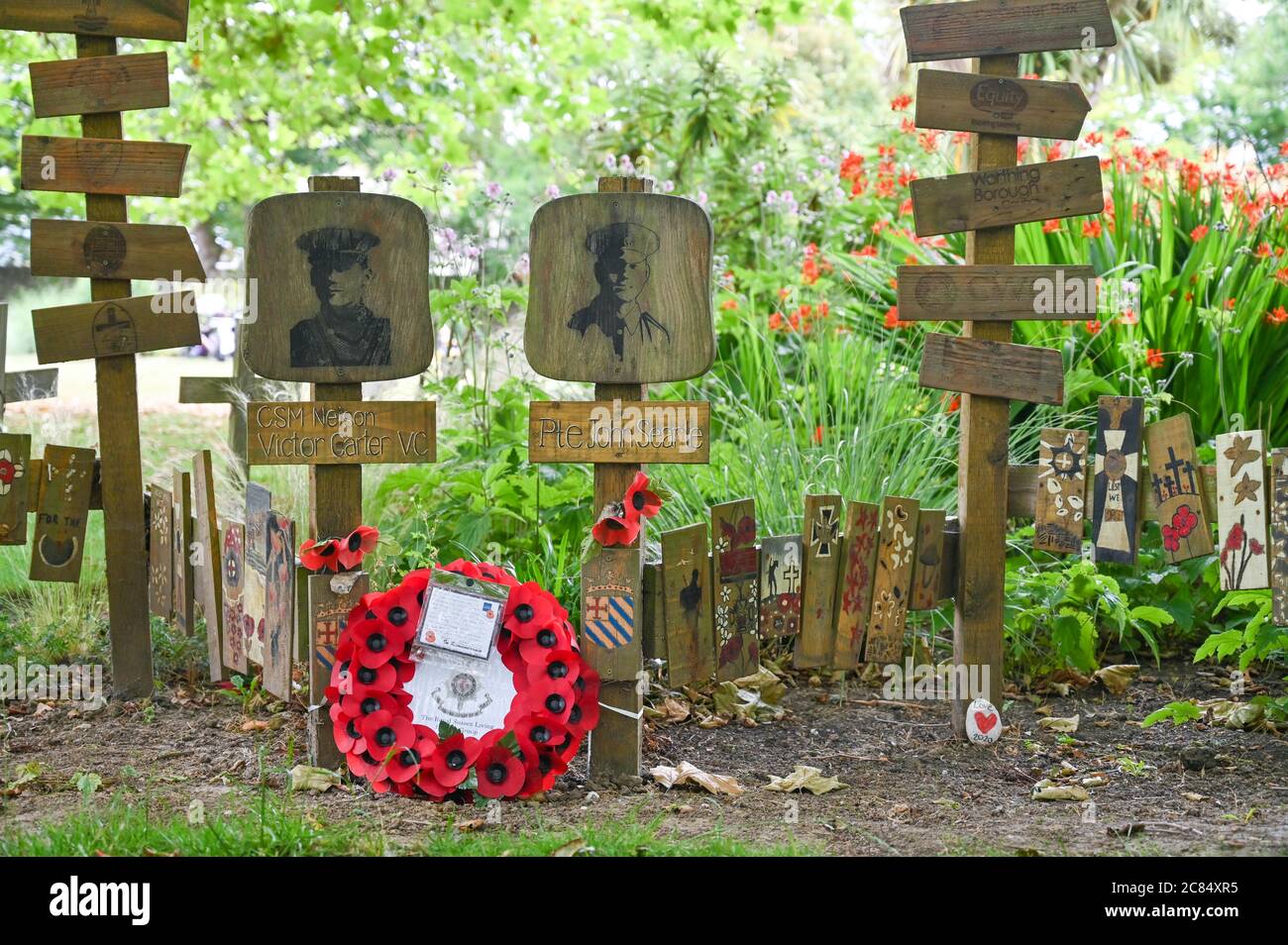 Battle of Boar's Head war memorial in Beach House Park Gardens Worthing ...