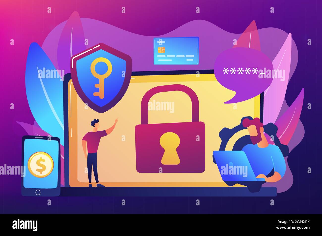 Cyber security software concept vector illustration Stock Vector Image ...