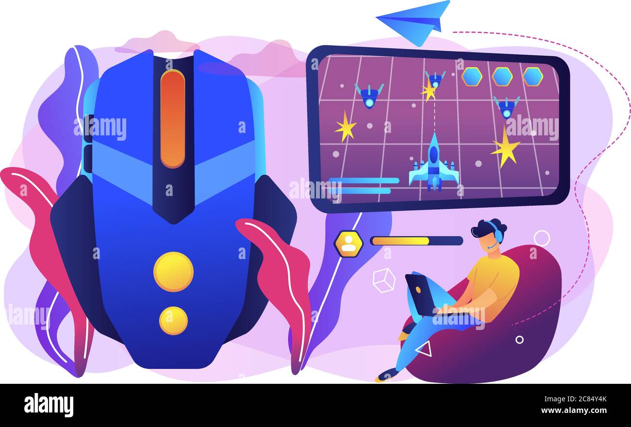 Action game concept vector illustration Stock Vector Image & Art - Alamy