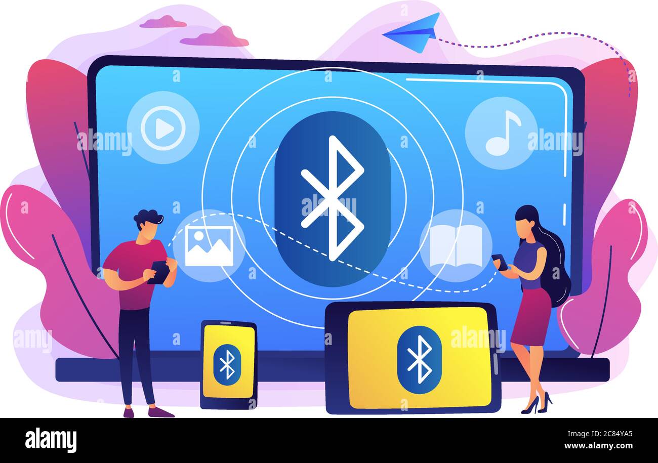 Bluetooth connection concept vector illustration Stock Vector Image ...