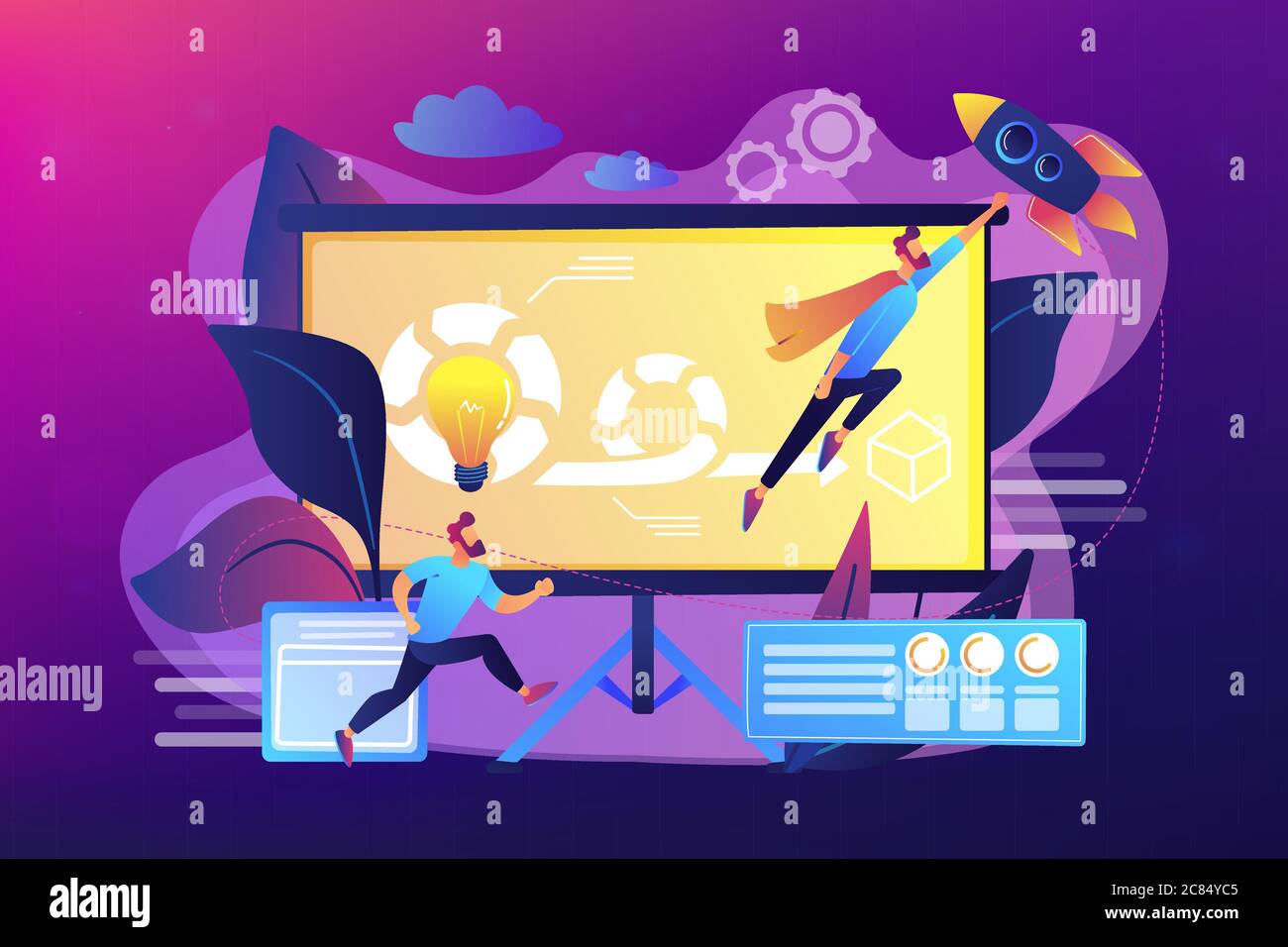 Agile project management concept vector illustration Stock Vector Image ...