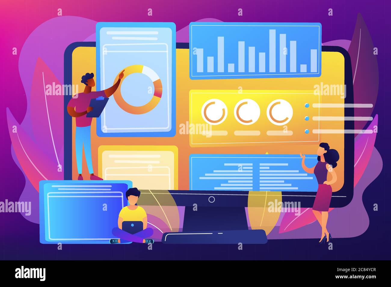 Innovation management software concept vector illustration Stock Vector ...