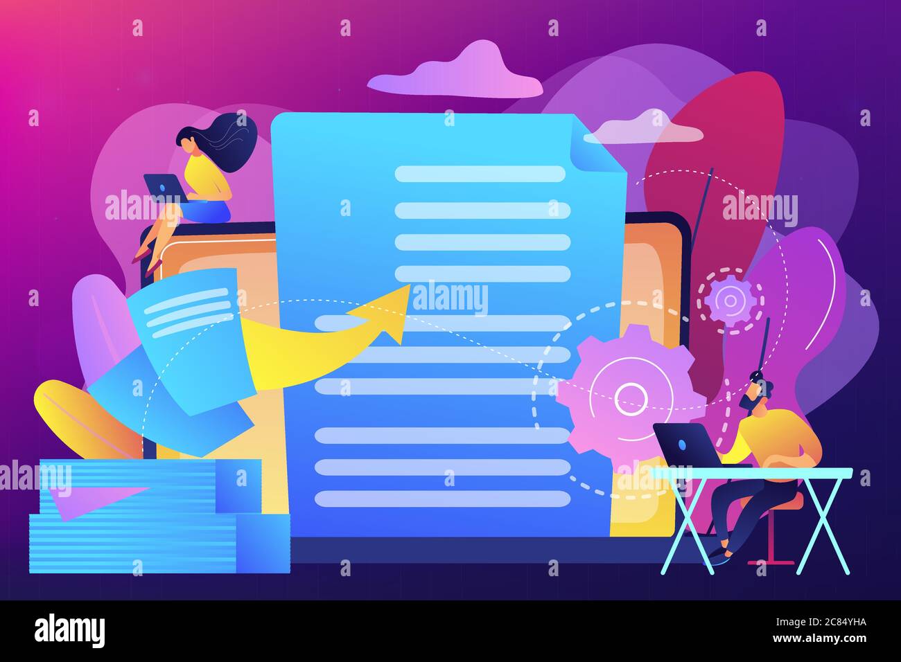 Digital transformation concept vector illustration Stock Vector Image ...