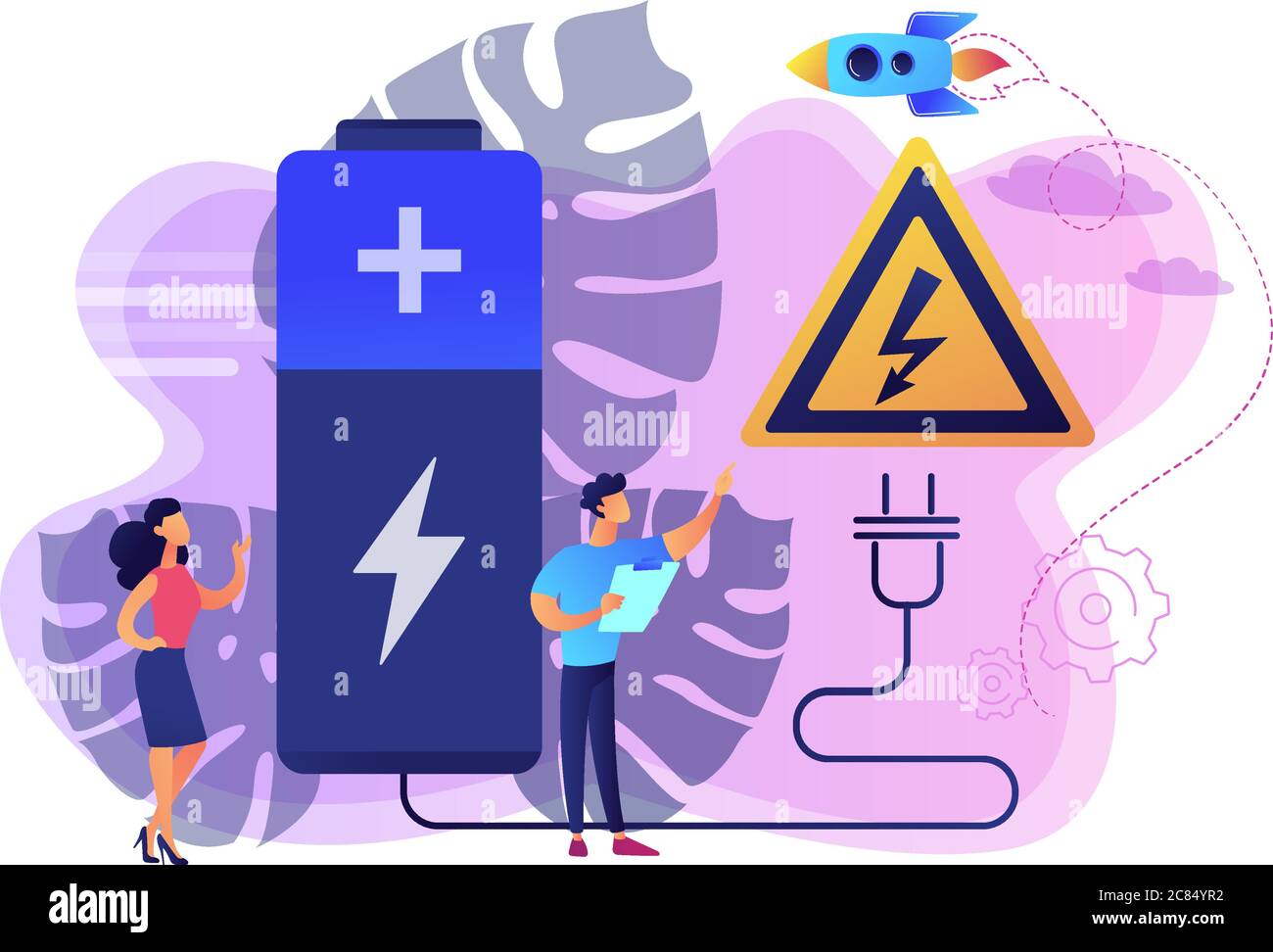 Safety battery concept vector illustration Stock Vector Image & Art - Alamy