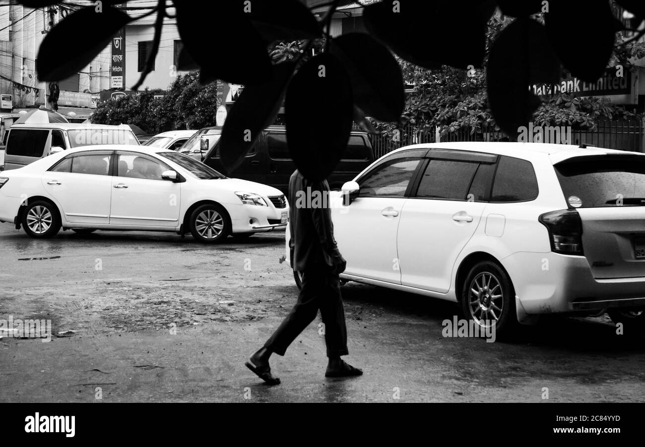 B&w moving motion on the street Stock Photo - Alamy