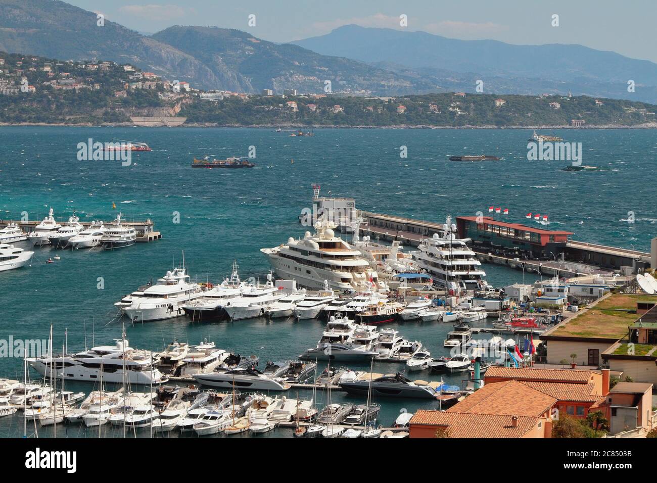Yacht port and sea bay. Monte Carlo, Monaco Stock Photo - Alamy