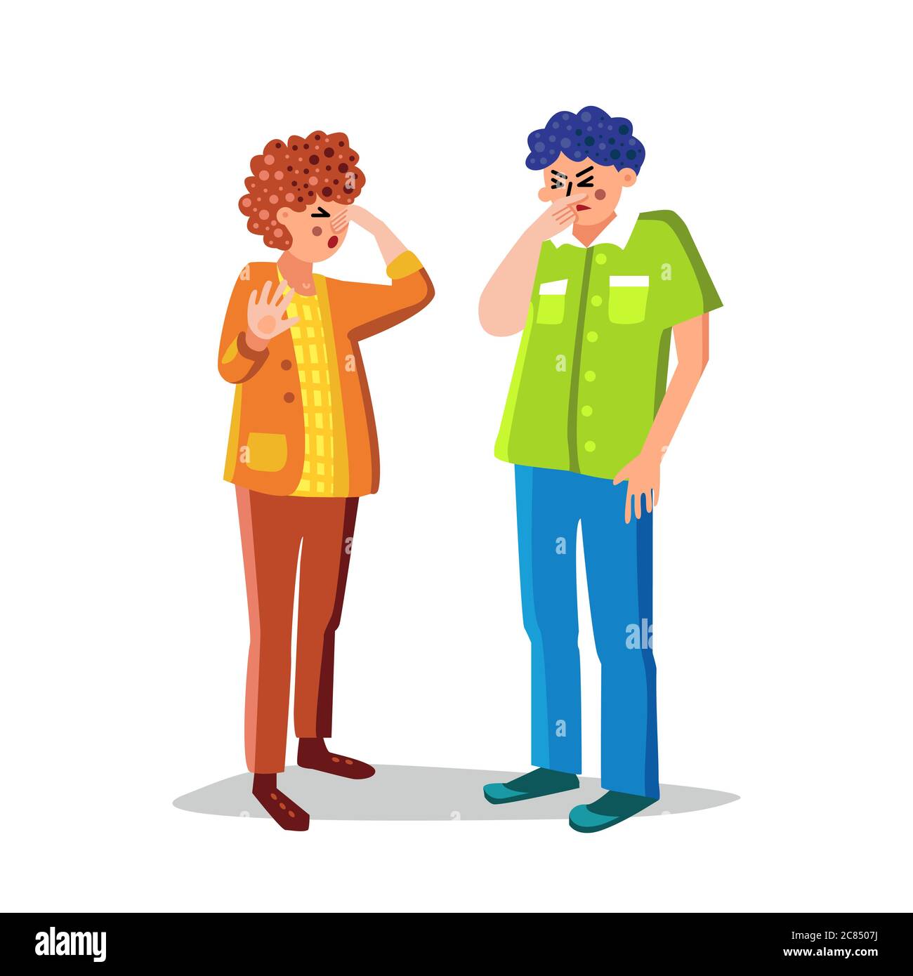 Smell something bad Cut Out Stock Images & Pictures - Alamy