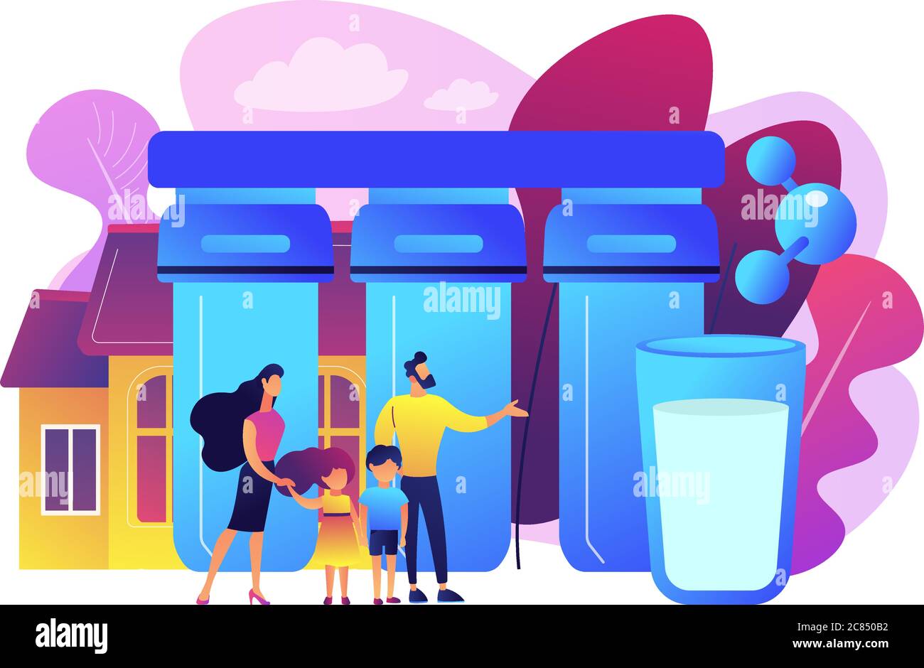 Water filtering system concept vector illustration Stock Vector Image ...