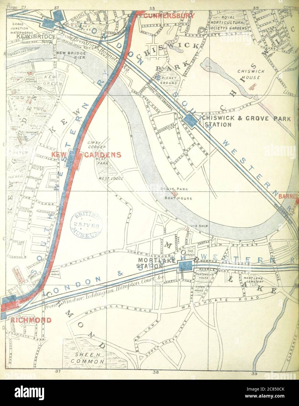 District railway map of london antique hi-res stock photography and ...
