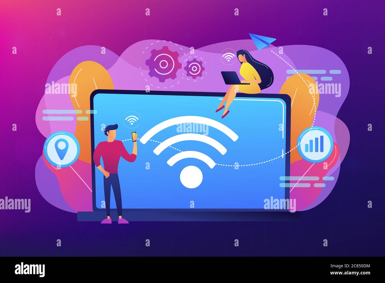 Wi-fi connection concept vector illustration Stock Vector Image & Art ...