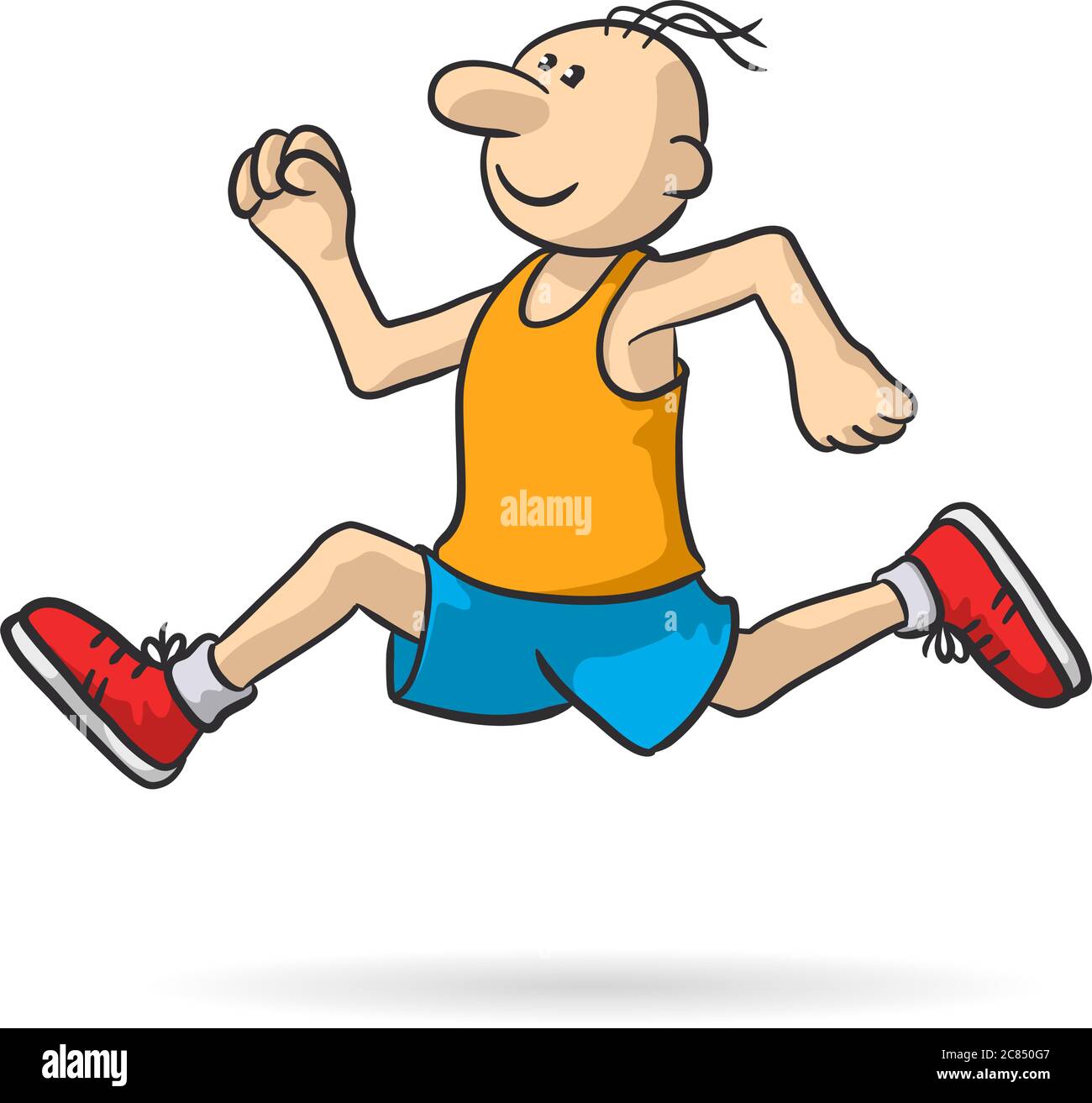 Runner running together on Stock Vector Images - Alamy