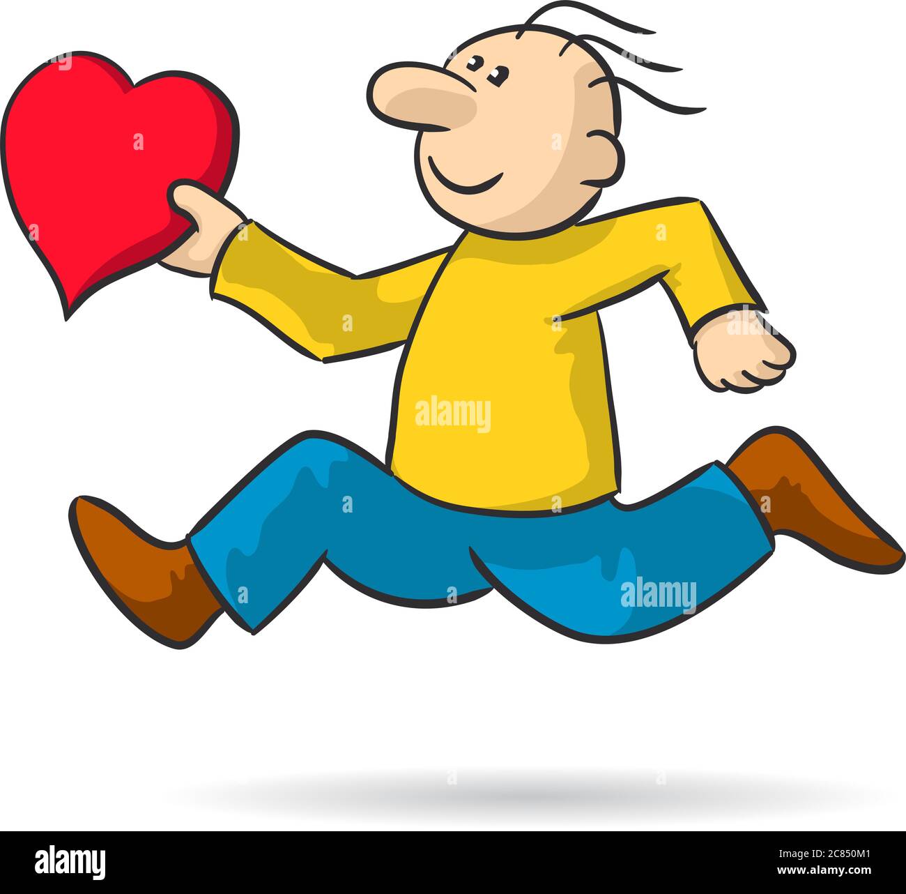 running in love Stock Vector Image & Art - Alamy