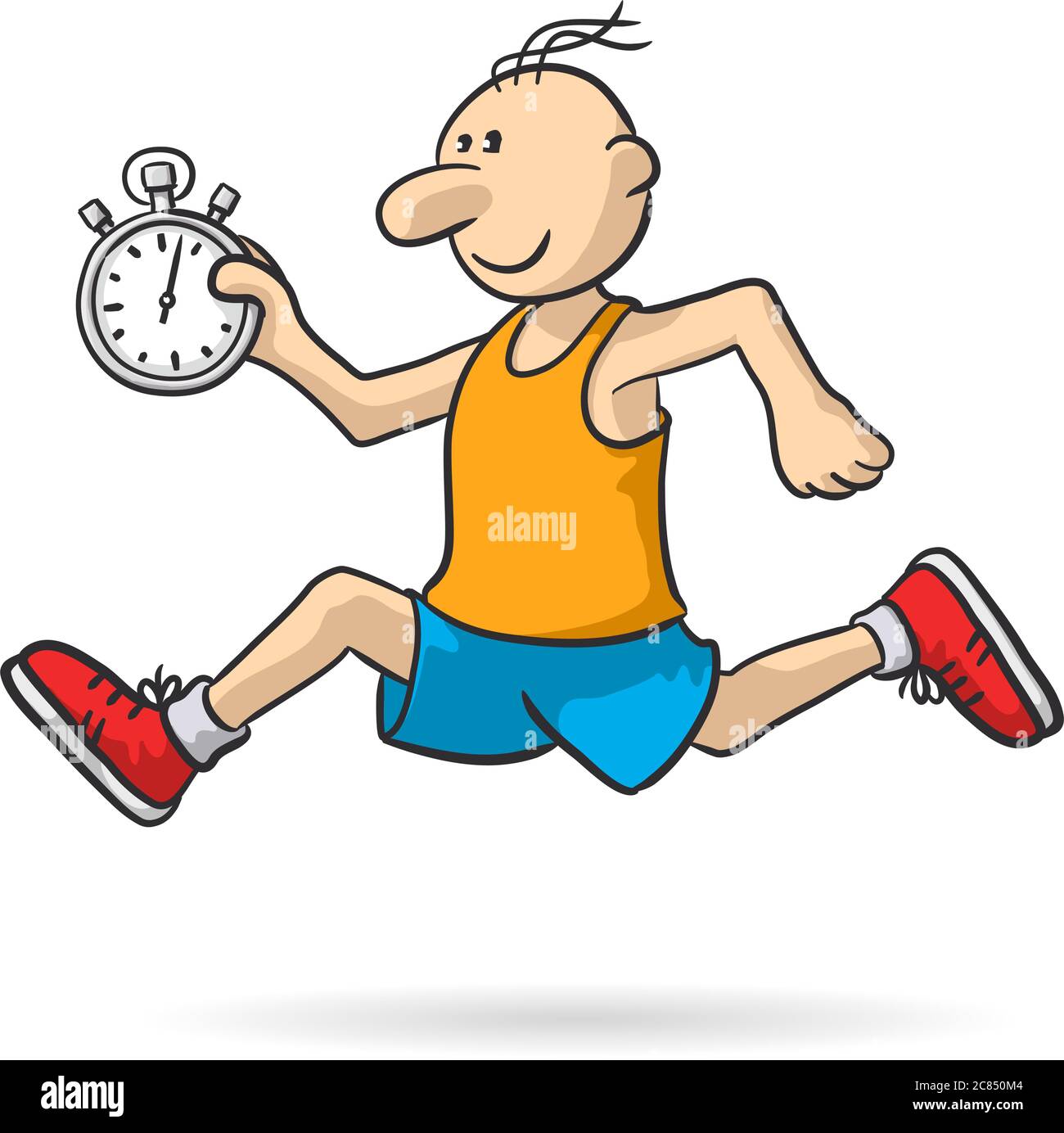 person runs with stopwatch Stock Vector Image & Art - Alamy