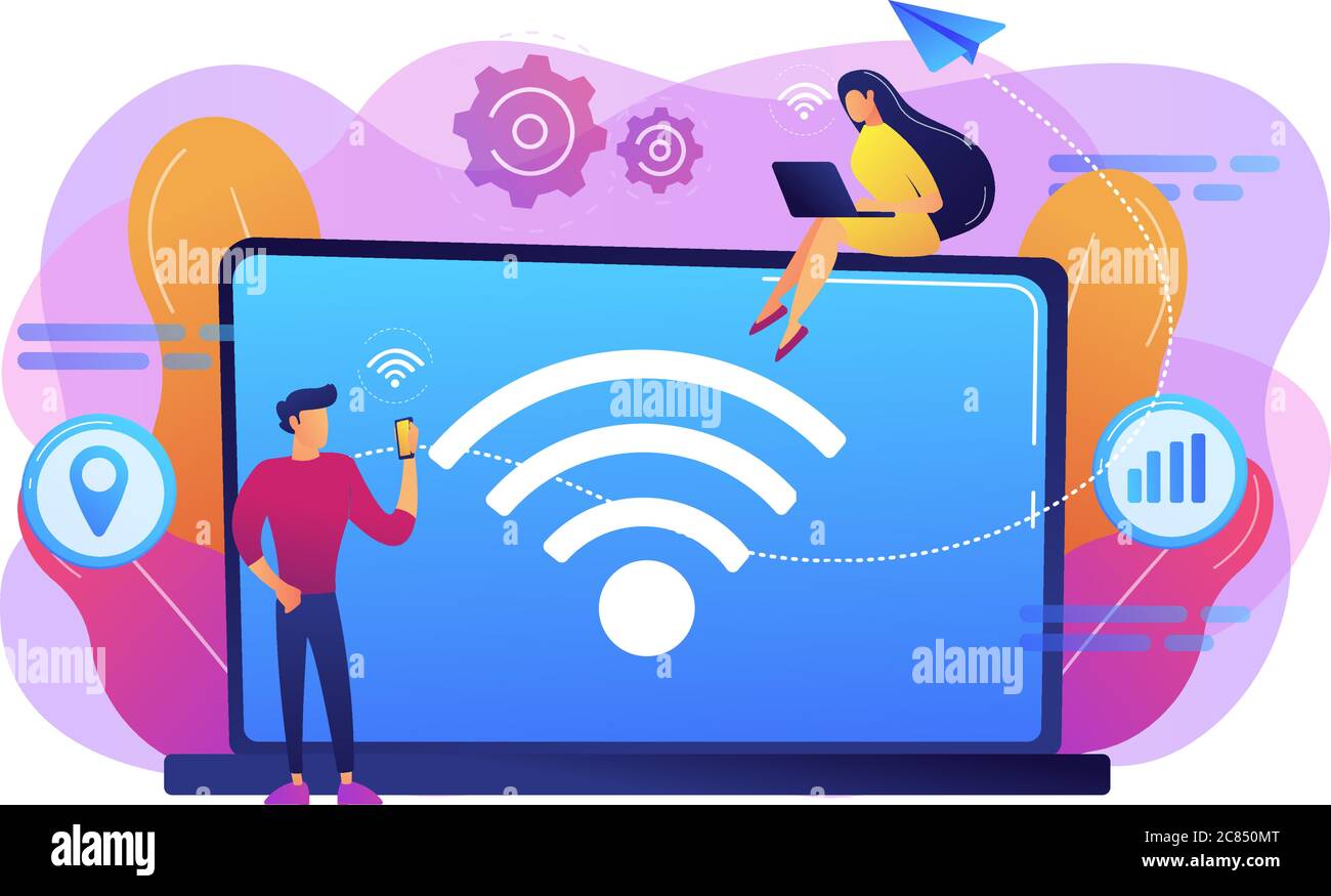 Wi-fi connection concept vector illustration Stock Vector Image & Art ...