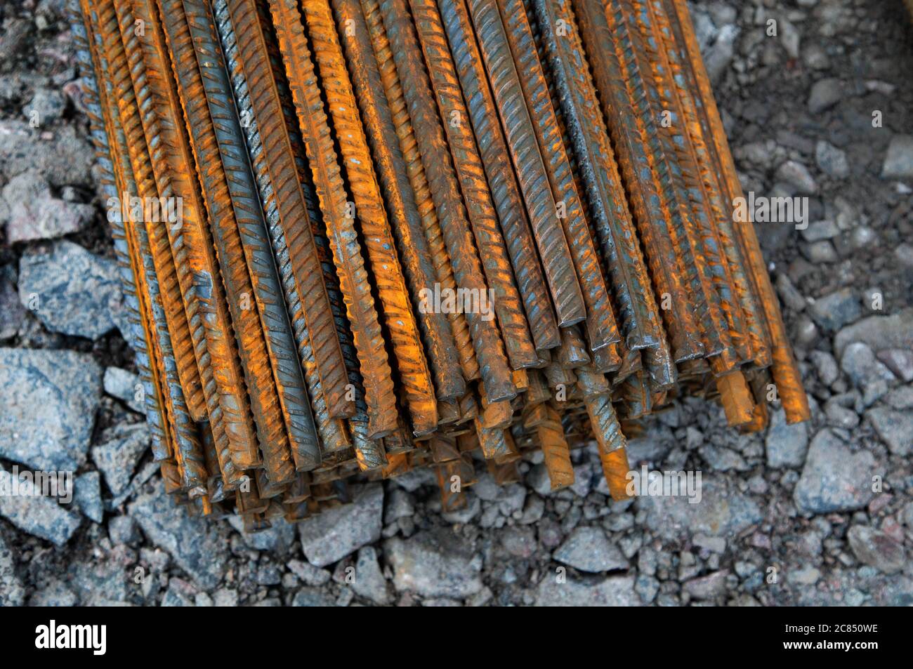 Rusty rebar. Photo Jeppe Gustafsson Stock Photo - Alamy