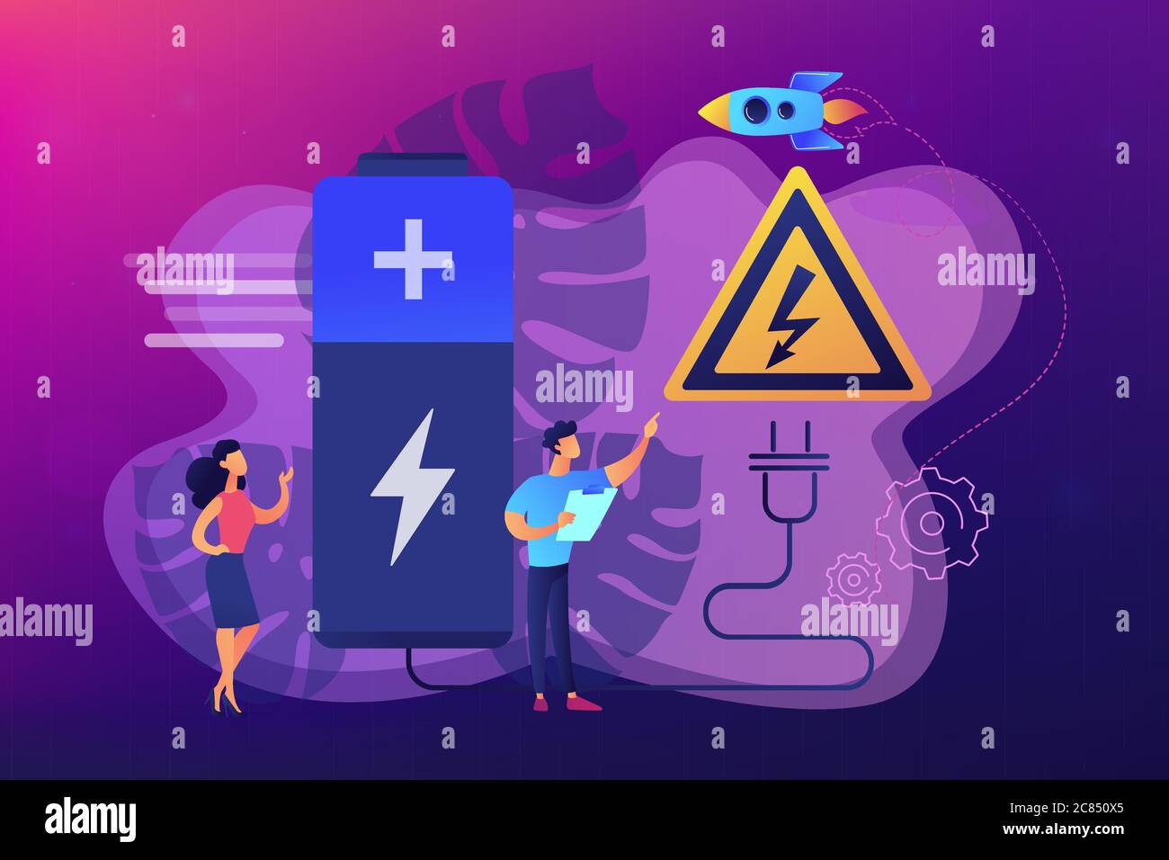 Safety battery concept vector illustration Stock Vector Image & Art - Alamy