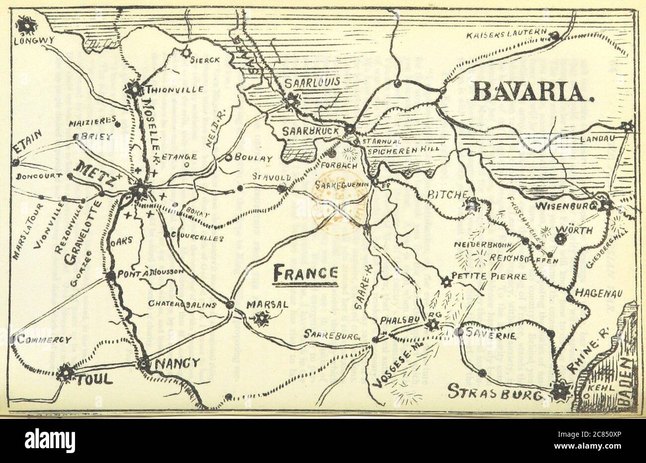 Franco Prussian War Map High Resolution Stock Photography and Images ...