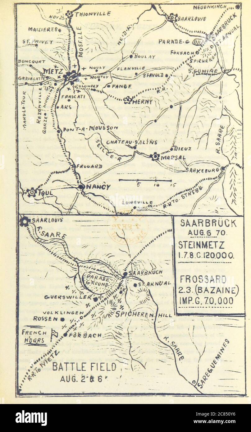 Europe Franco Prussian War Map High Resolution Stock Photography and ...