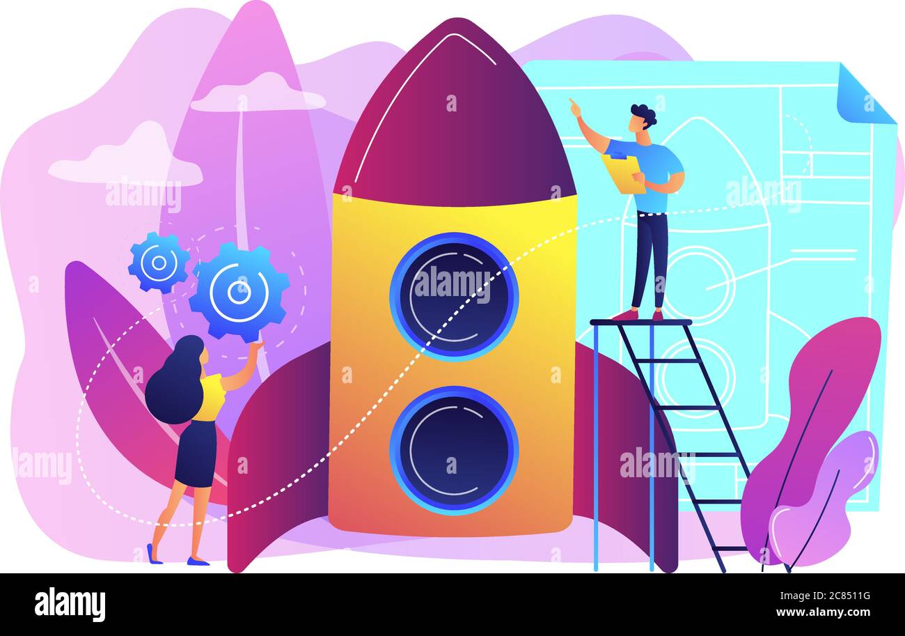 Space technology concept vector illustration Stock Vector Image & Art ...