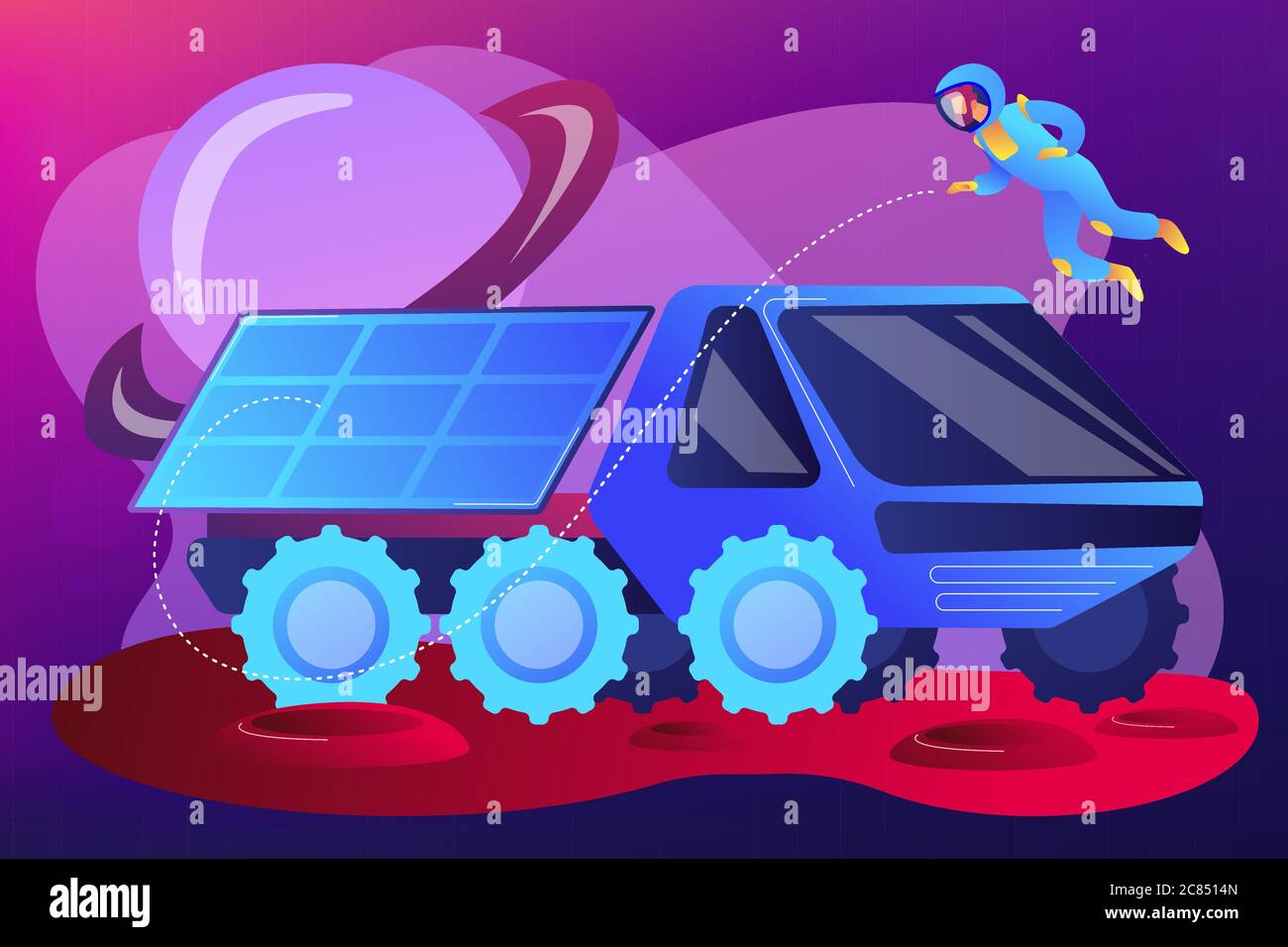 Mars exploration rover cartoon Stock Vector Images - Alamy