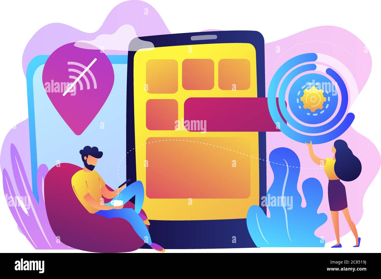 Progressive web app concept vector illustration Stock Vector Image ...