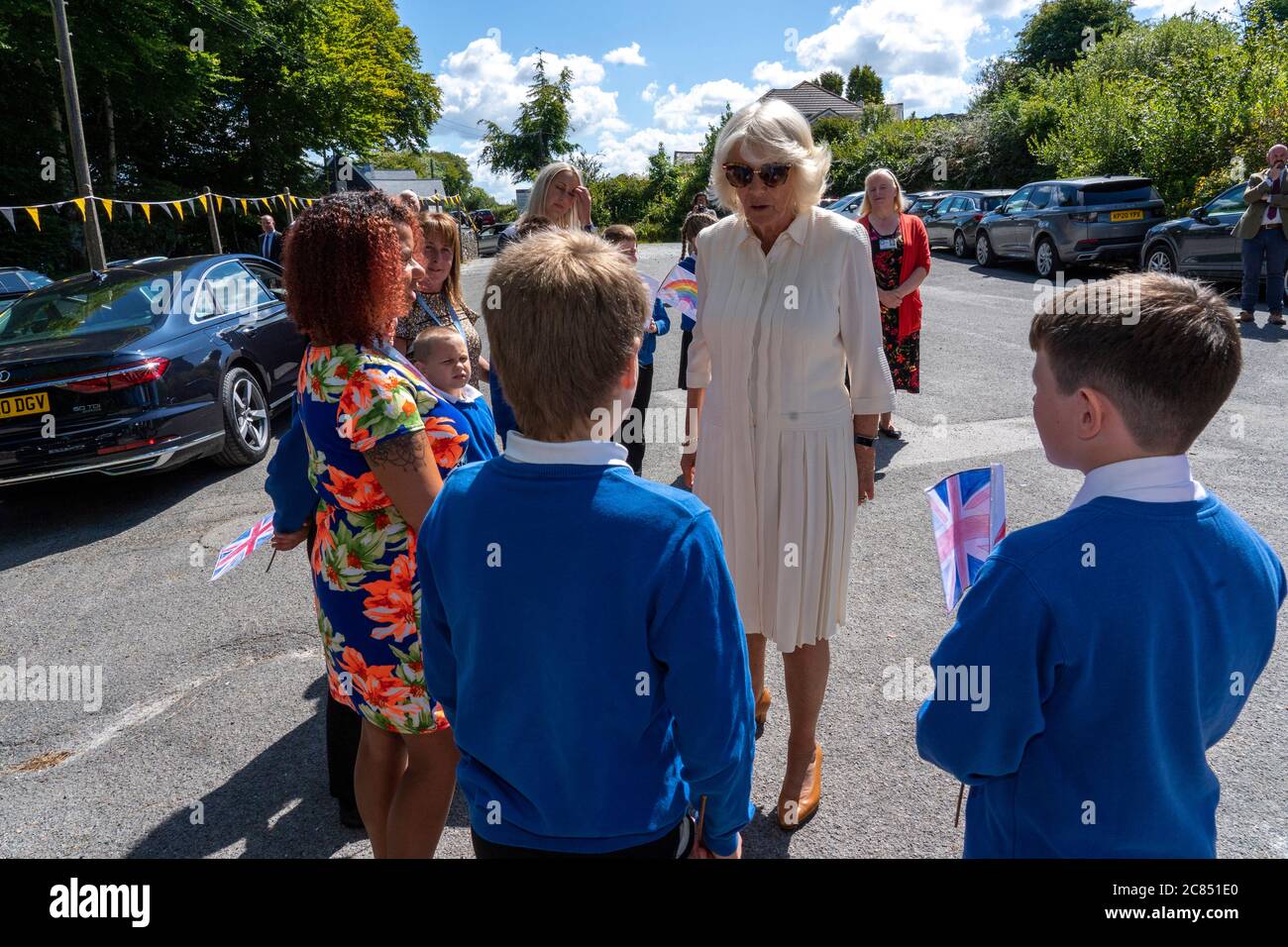 The Duchess of Cornwall meets pupils from Treverbyn Academy primary ...
