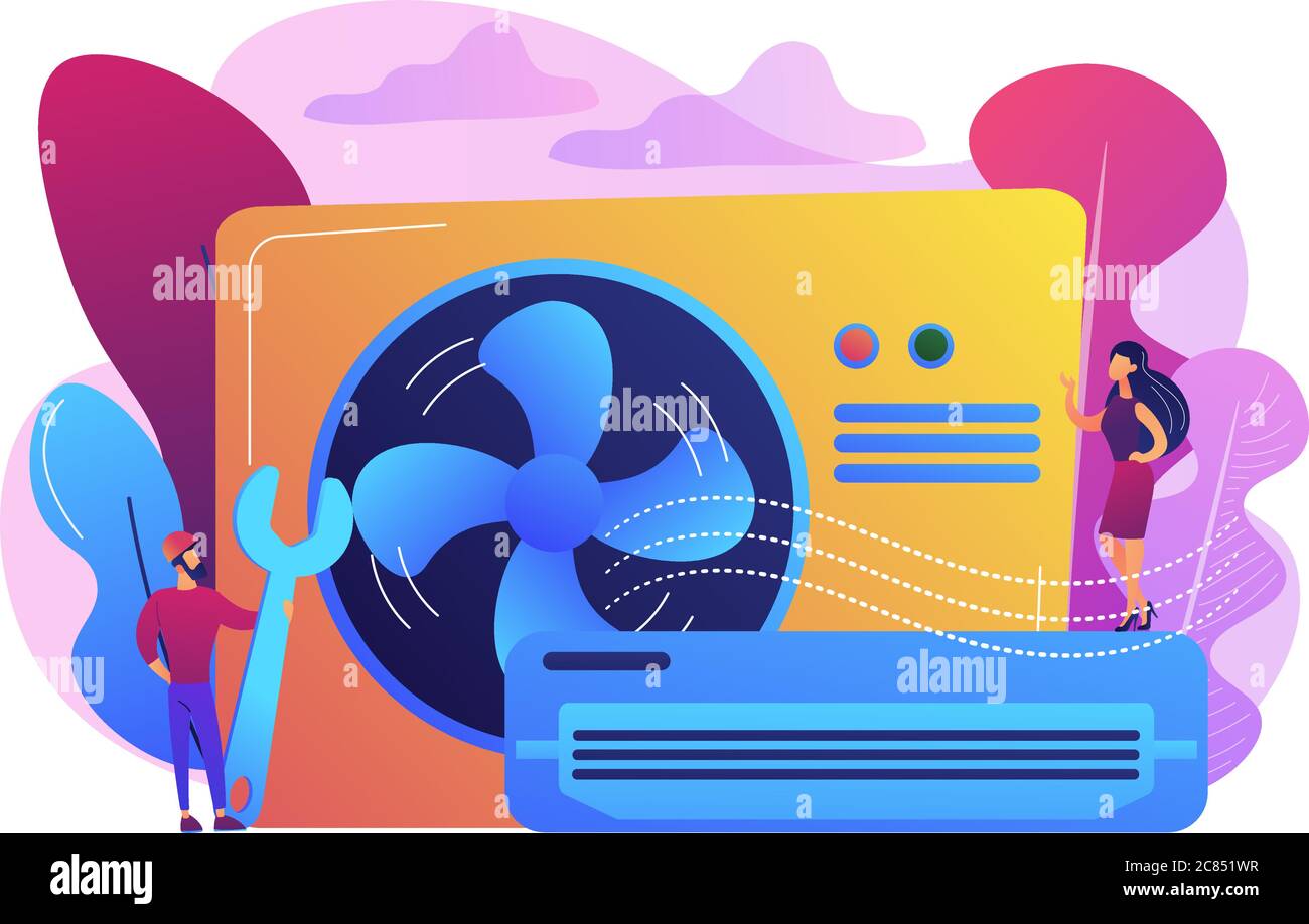 Air conditioning concept vector illustration Stock Vector Image & Art ...