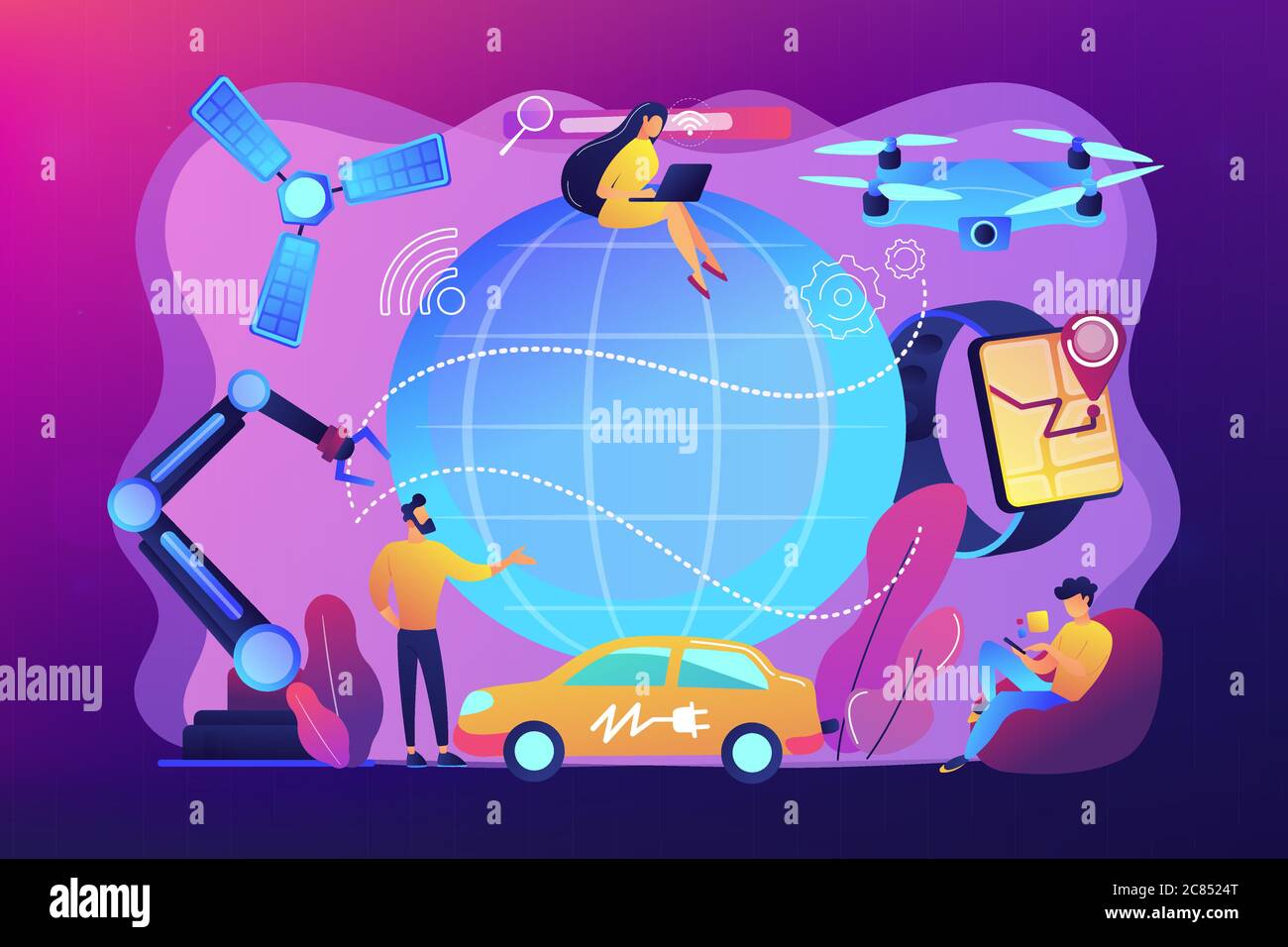 Technological revolution concept vector illustration Stock Vector Image ... Technological revolution concept vector illustration Stock Vector Image ...