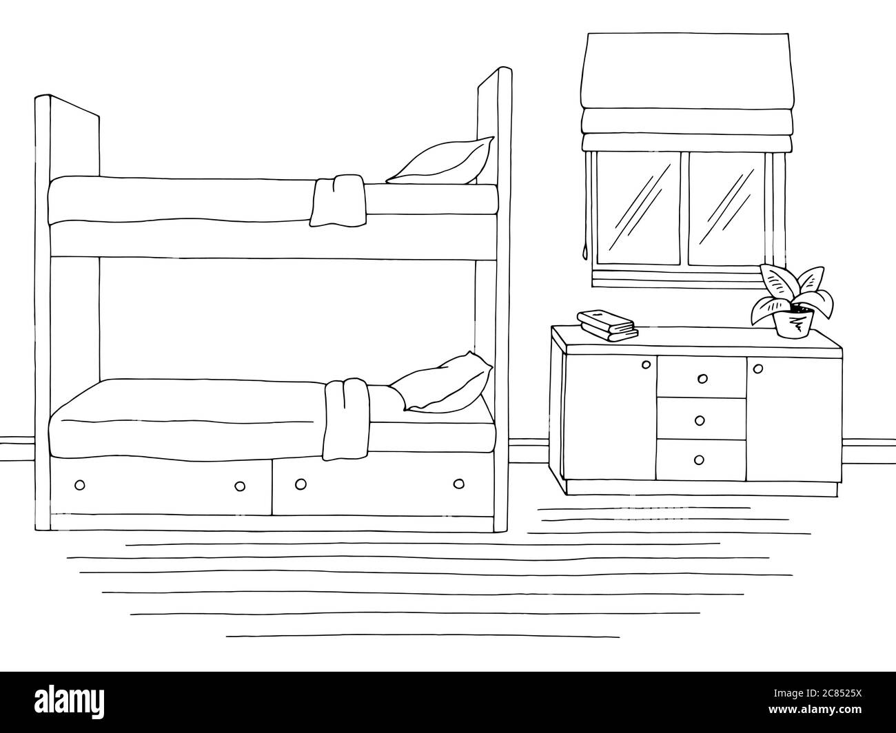 Modern student hostel Stock Vector Images - Alamy