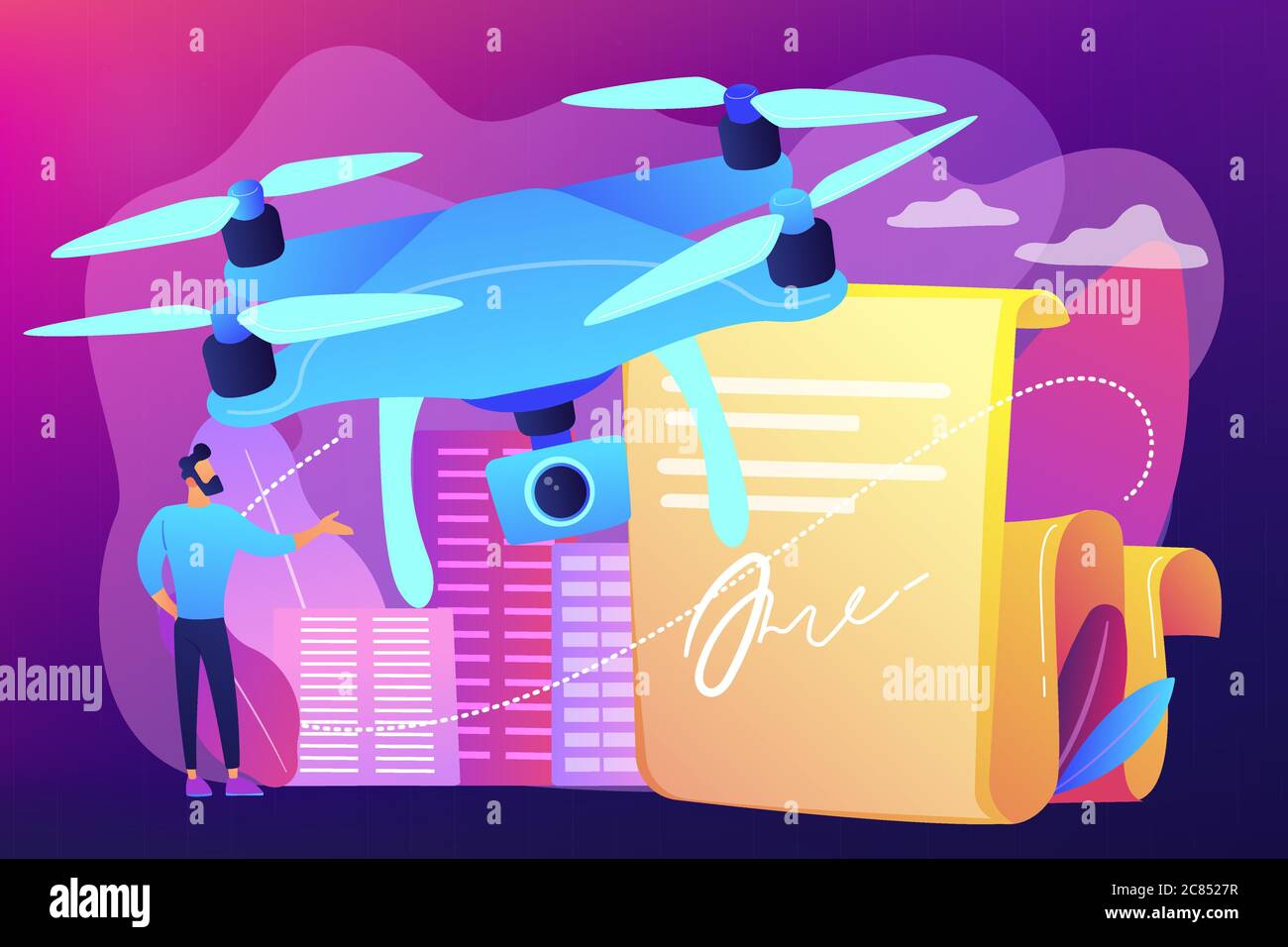 Drone flying regulations concept vector illustration Stock Vector Image ... Drone flying regulations concept vector illustration Stock Vector Image ...