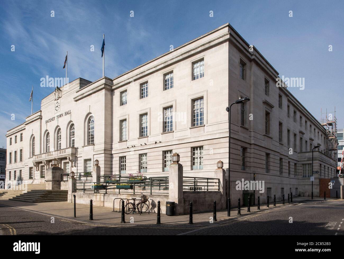 Oblique view of the eastern (main) elevation from north east. Hackney ...