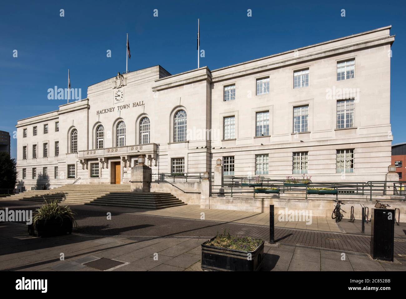 Oblique view of the eastern (main) elevation from north east. Hackney ...