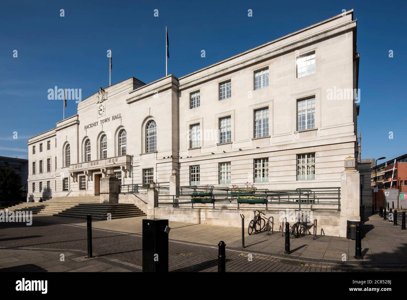 Oblique view of the eastern (main) elevation from north east. Hackney ...