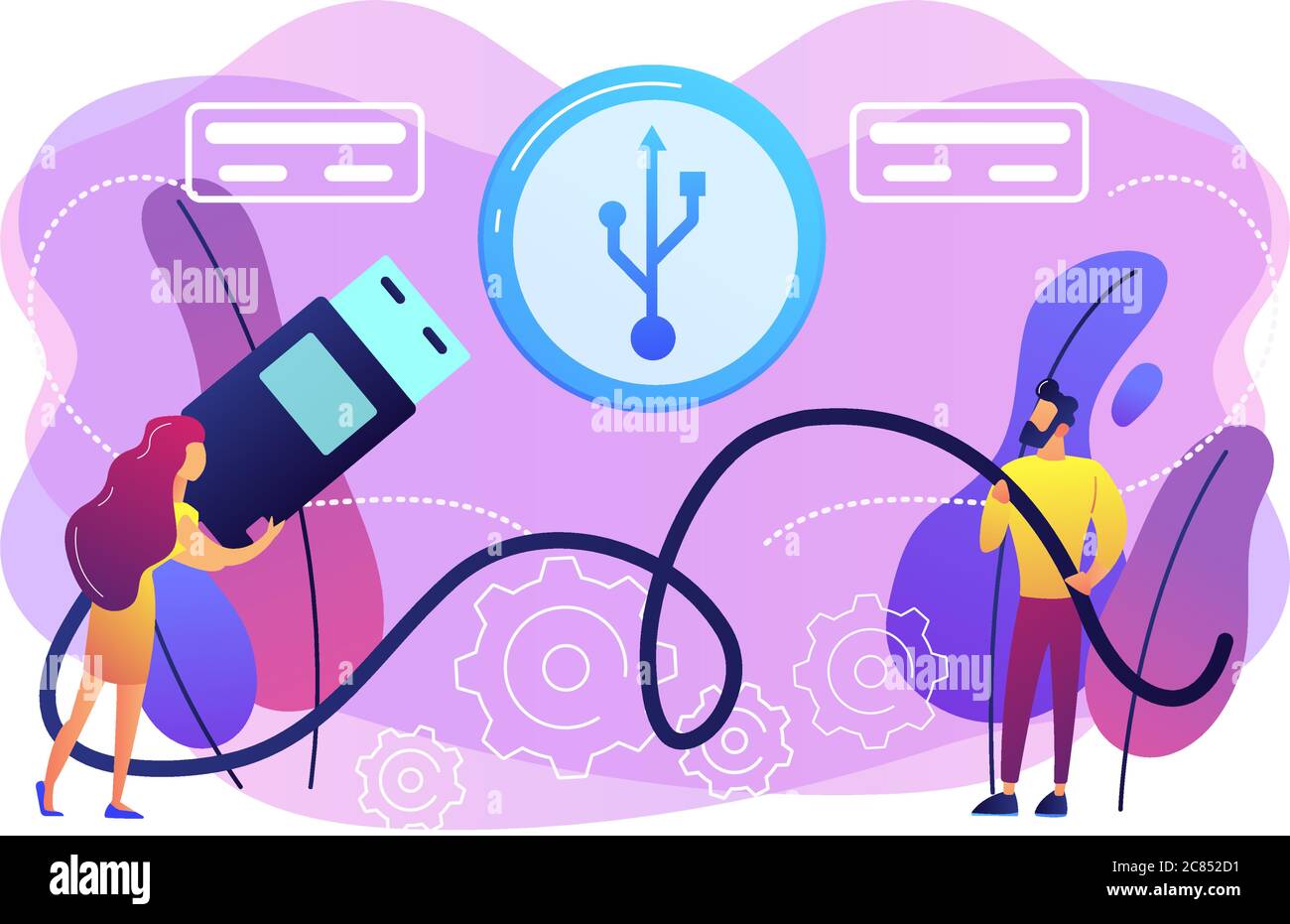 USB connection concept vector illustration Stock Vector Image & Art - Alamy