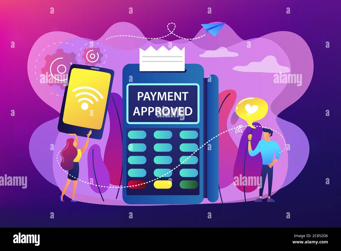 NFC connection concept vector illustration Stock Vector Image & Art - Alamy