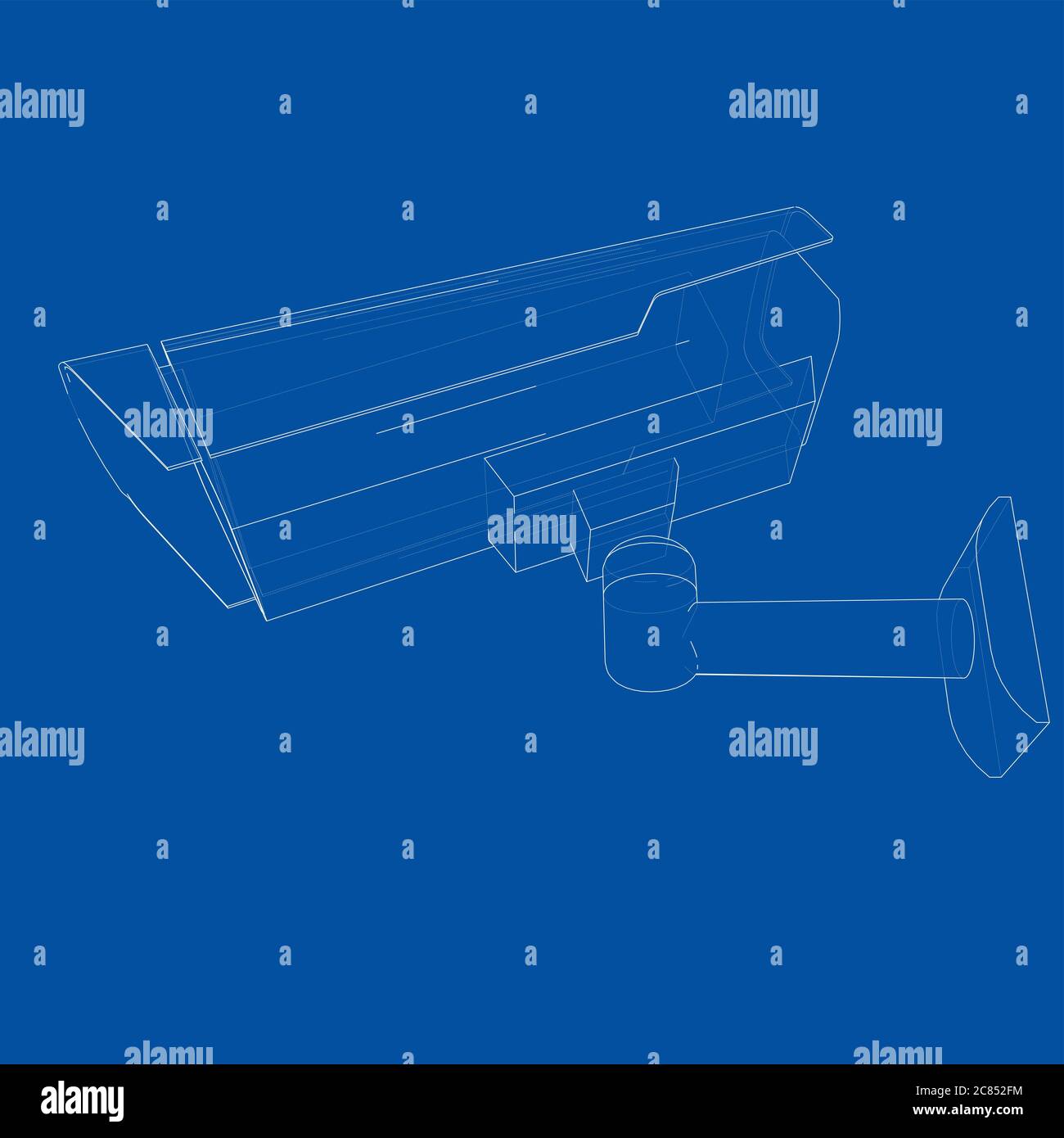 Outline CCTV camera. Security camera Stock Photo - Alamy