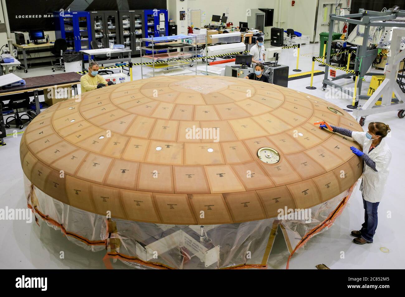 Technicians at NASA's Kennedy Space Center in Florida recently finished ...