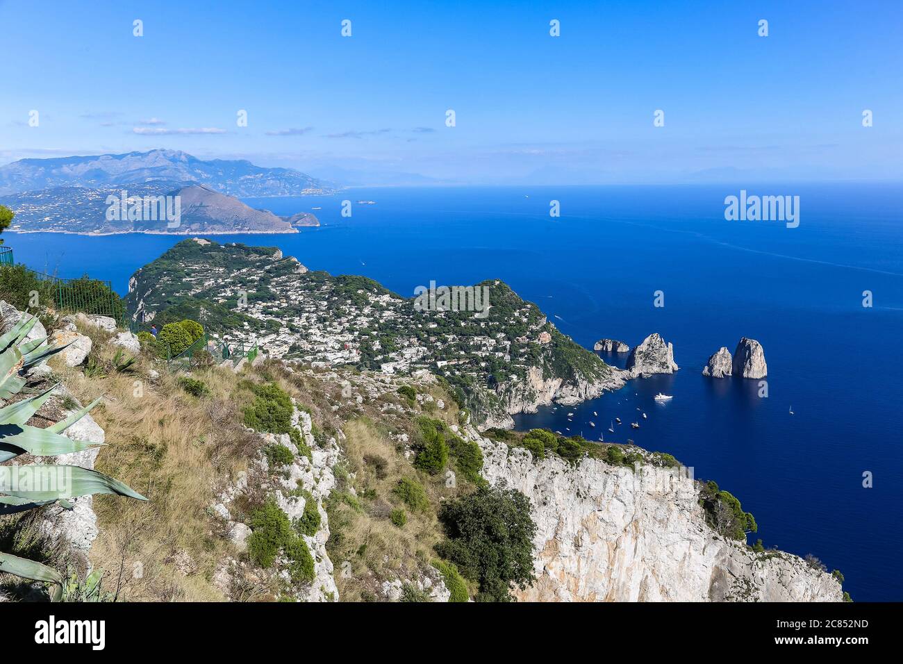 Capri island in a beautiful summer day in Italy Stock Photo - Alamy