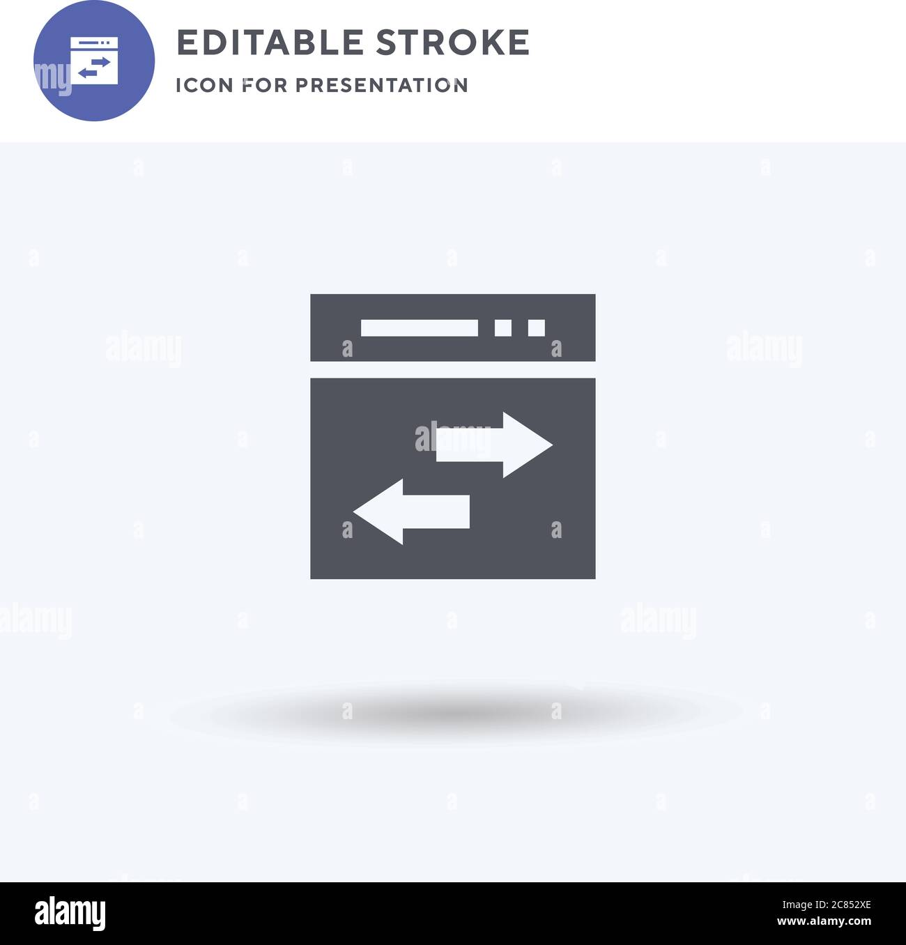 Routing icon vector, filled flat sign, solid pictogram isolated on ...