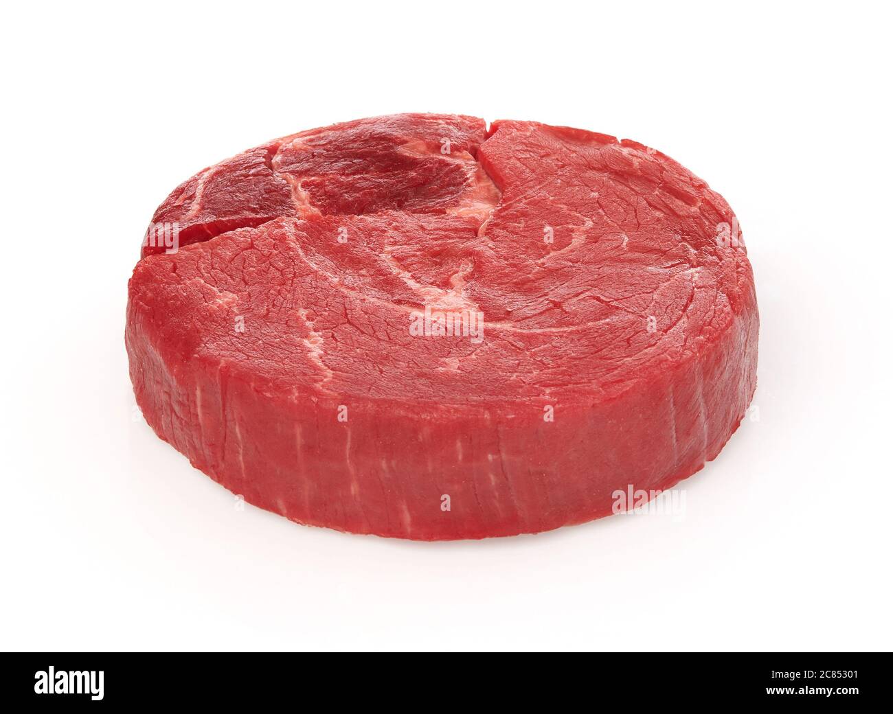 Raw beef steak isolated Stock Photo - Alamy