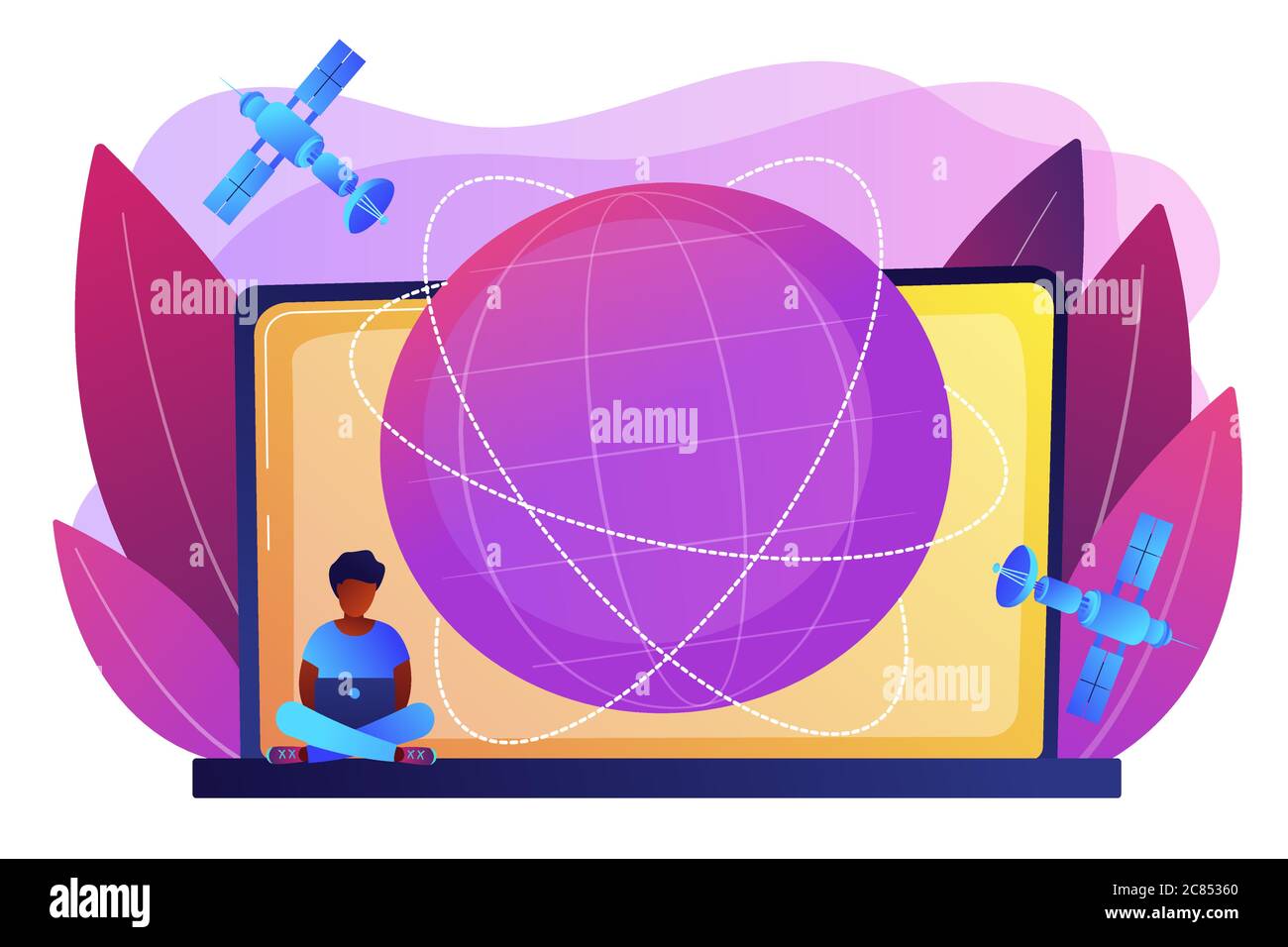 Global web connection concept vector illustration Stock Vector Image ...